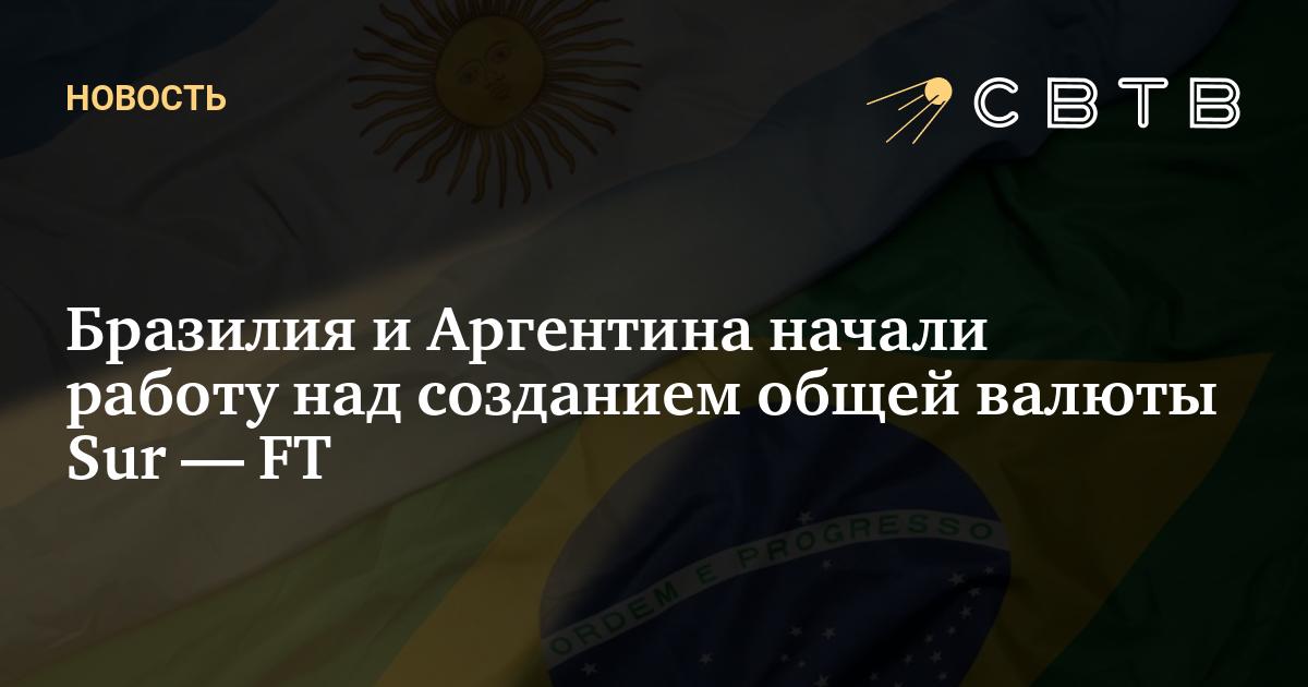 Бразилия и Аргентина начали работу над созданием общей валюты Sur — FT